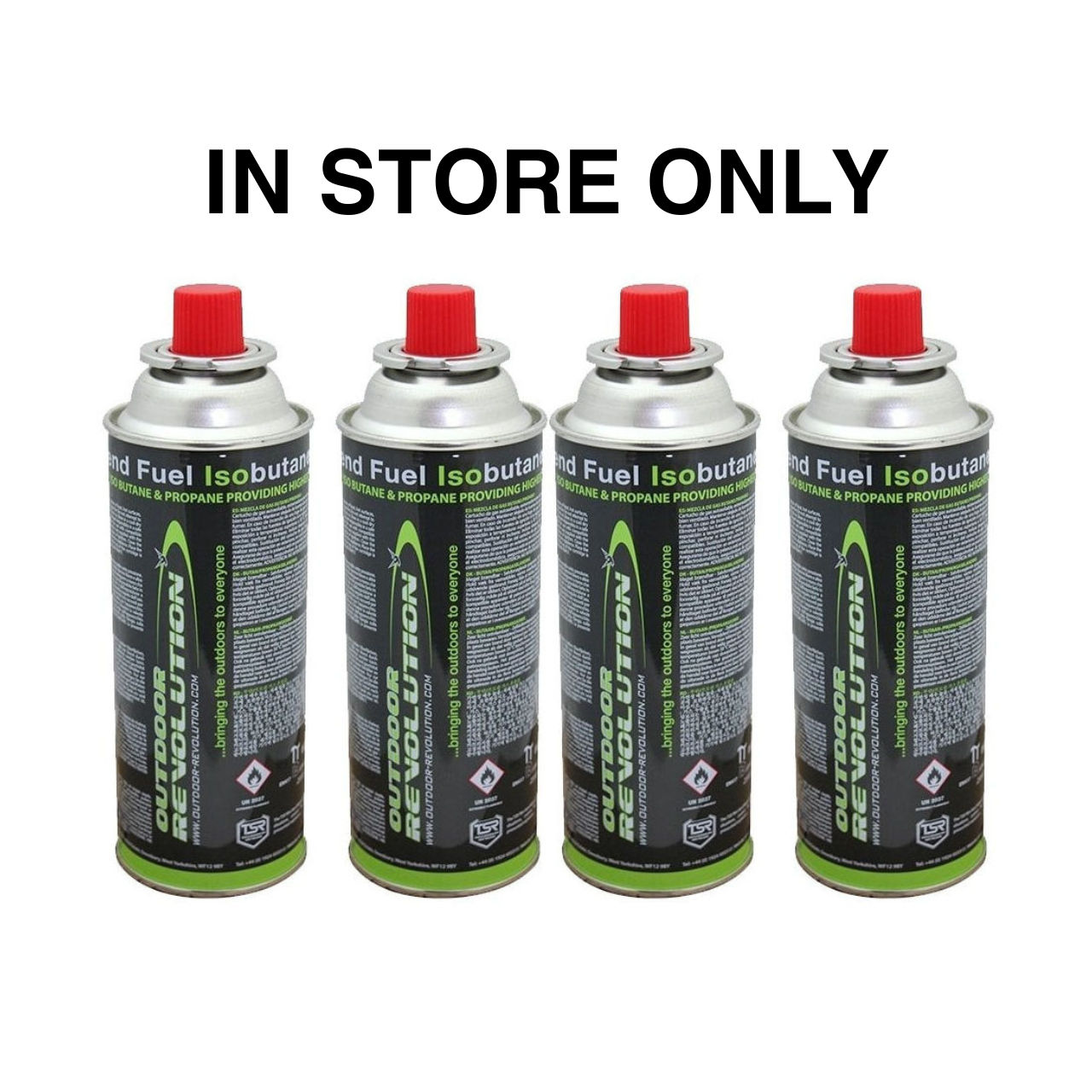 Outdoor Revolution Gas - 4 Pack - Iso Butane and Propane Blend – WM Camping